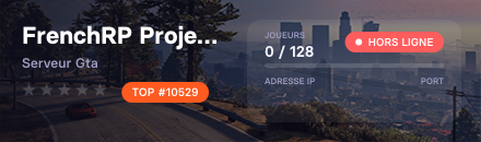 Voter pour le serveur GTA FrenchRP Project® | FiveM | Serious RP - Top ...