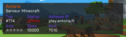 Antoria - Serveur Minecraft