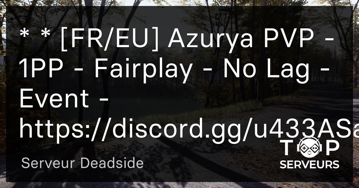 FR/EU] Azurya PVP - 1PP - Fairplay - No Lag - Event - https://discord ...