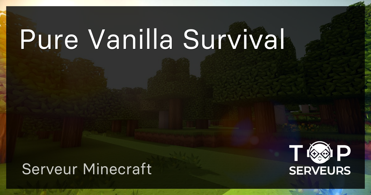 Pure Vanilla Survival - Serveur Minecraft
